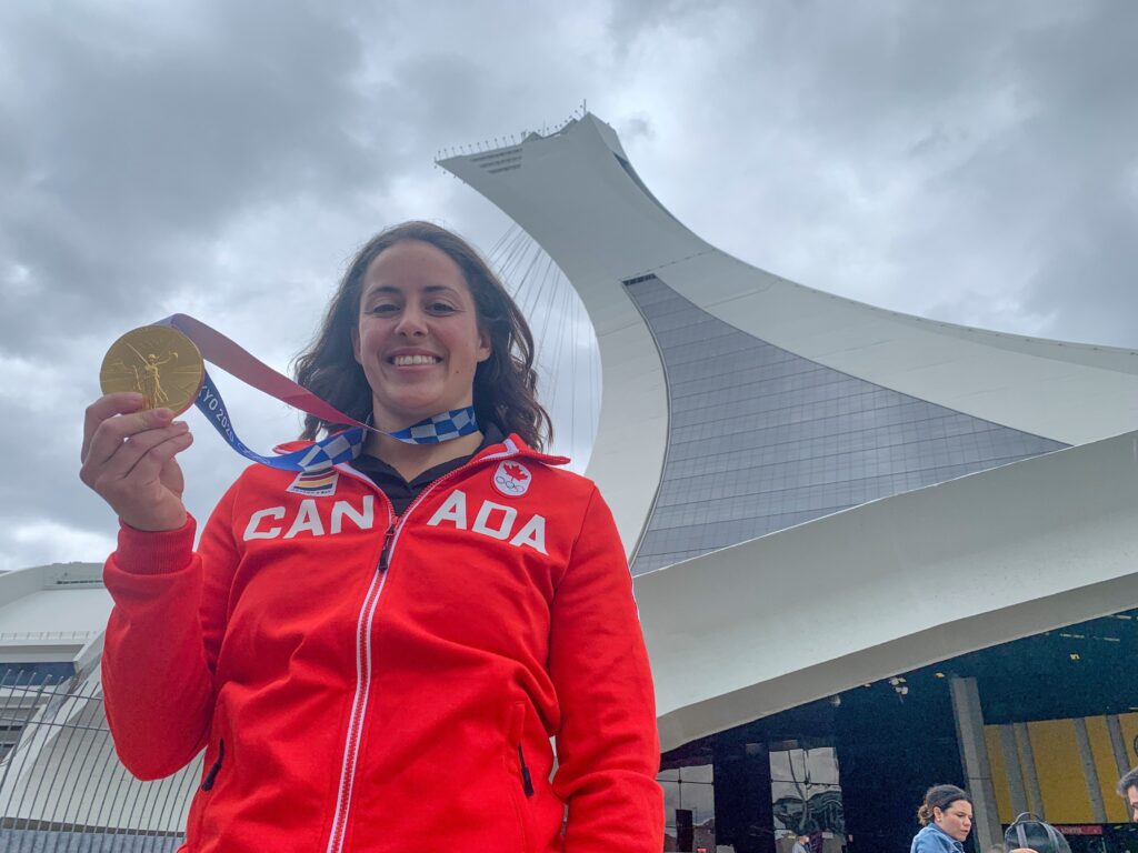 Olympic weightlifting gold medalist Maude Charron returns home to ...